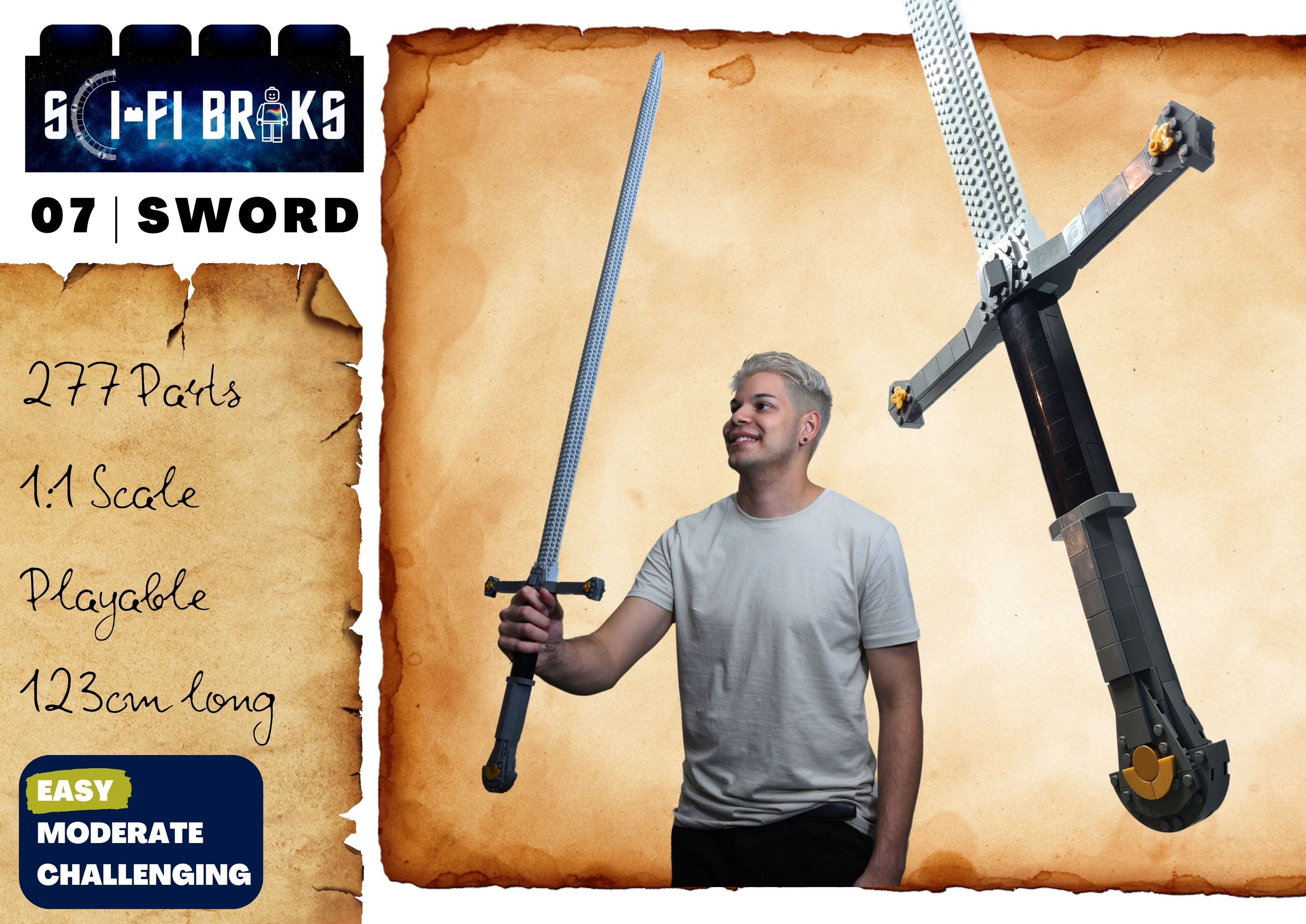 Lord of the Rings – 1:1 Anduril Sword – Sci-Fi Briks